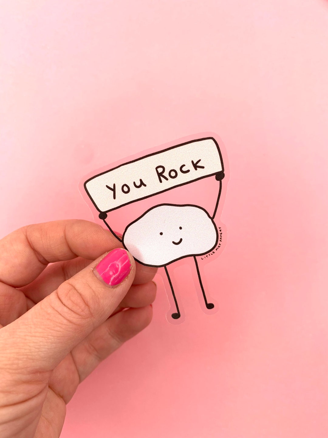 You Rock Clear Vinyl Sticker // Cute Sticker // You Rock Sticker - Etsy UK
