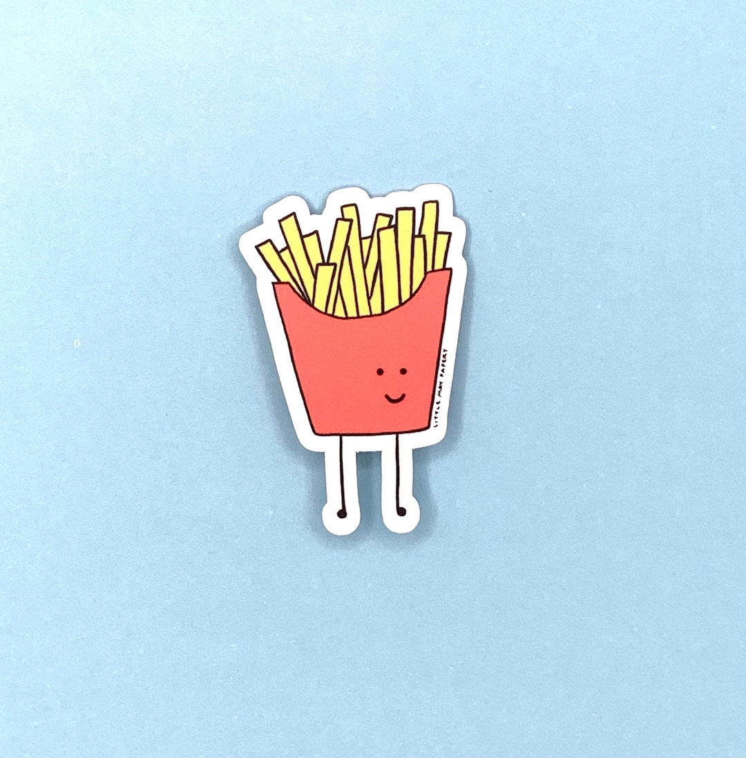 Fries Vinyl Sticker // Cute Sticker // Fries Sticker - Etsy