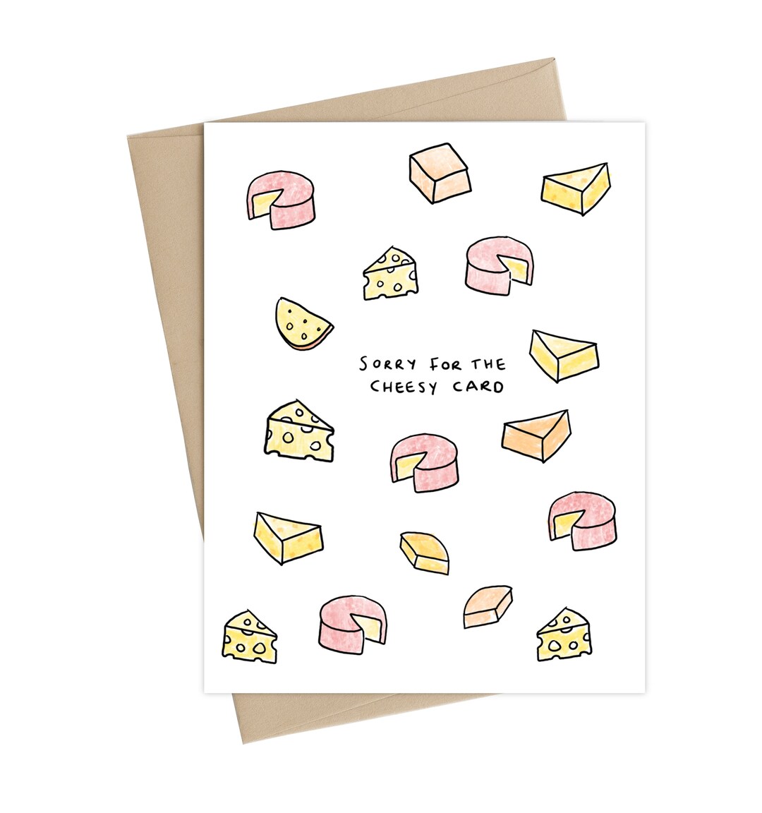 Funny Card //sorry for the Cheesy Card // Cheesy Card - Etsy
