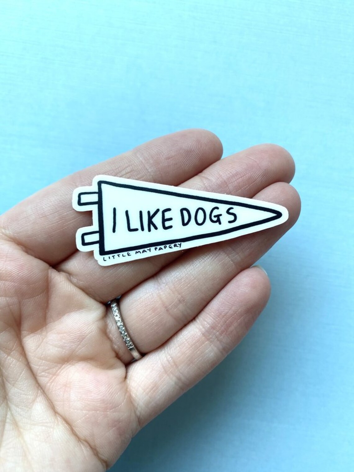 I Like Dogs Vinyl Sticker // Cute Sticker // I Like Dogs Sticker - Etsy