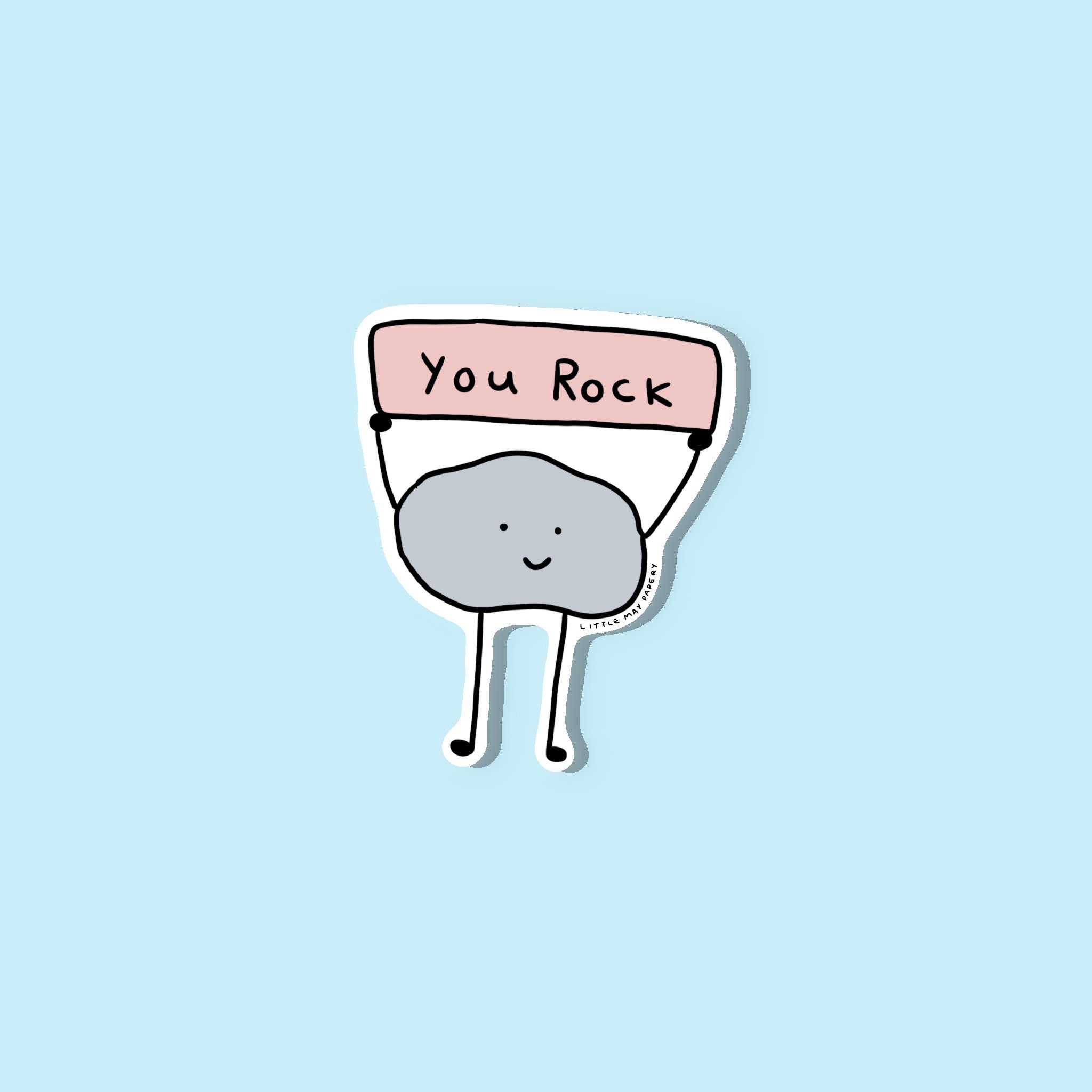 You Rock Vinyl Sticker // Cute Sticker // You Rock Sticker - Etsy