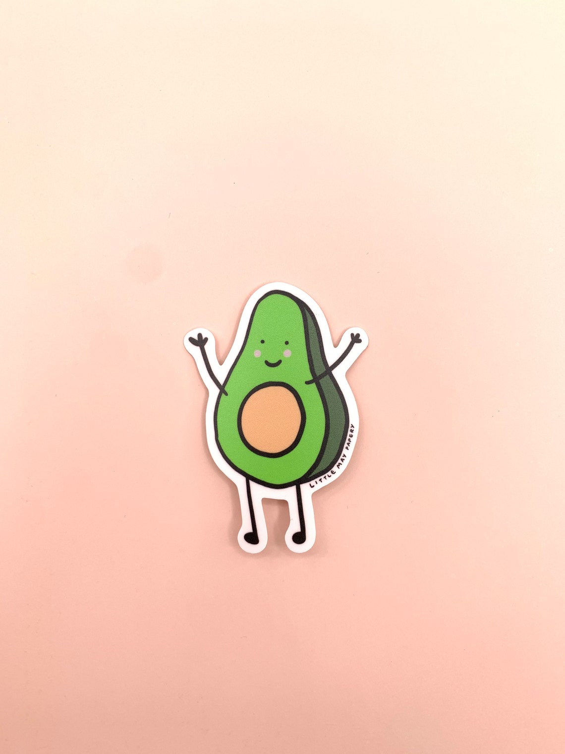 Avocado Vinyl Sticker - Etsy