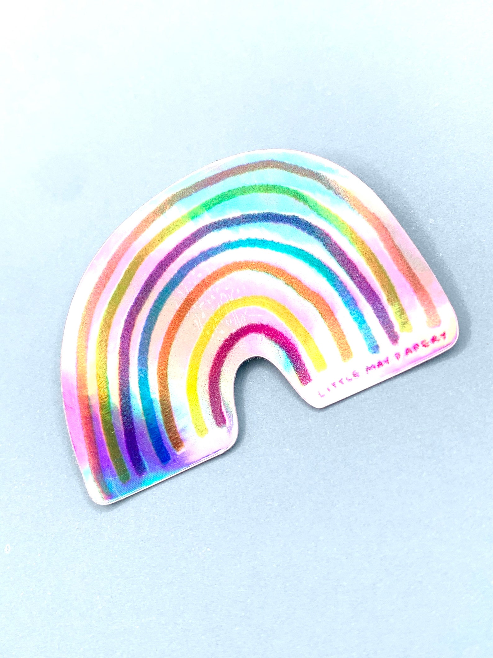Holographic Rainbow Vinyl Sticker // Die Cut Sticker // - Etsy