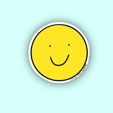 Smile Vinyl Sticker // Cute Sticker // - Etsy