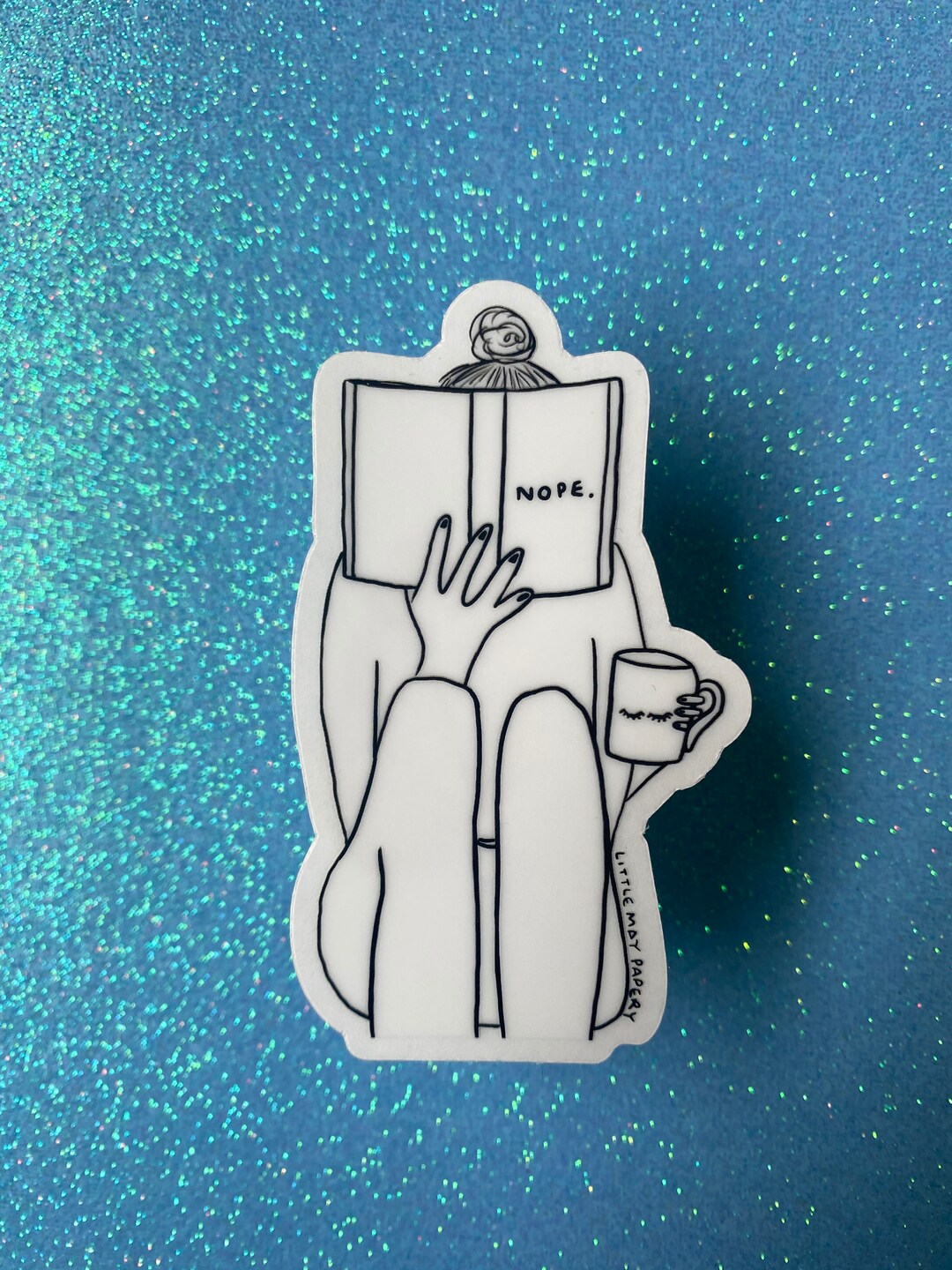 NOPE Vinyl Sticker // Die Cut Sticker // Laptop Sticker - Etsy