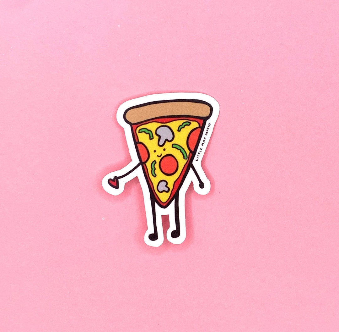 Pizza Vinyl Sticker // Die Cut Sticker // Laptop Sticker - Etsy