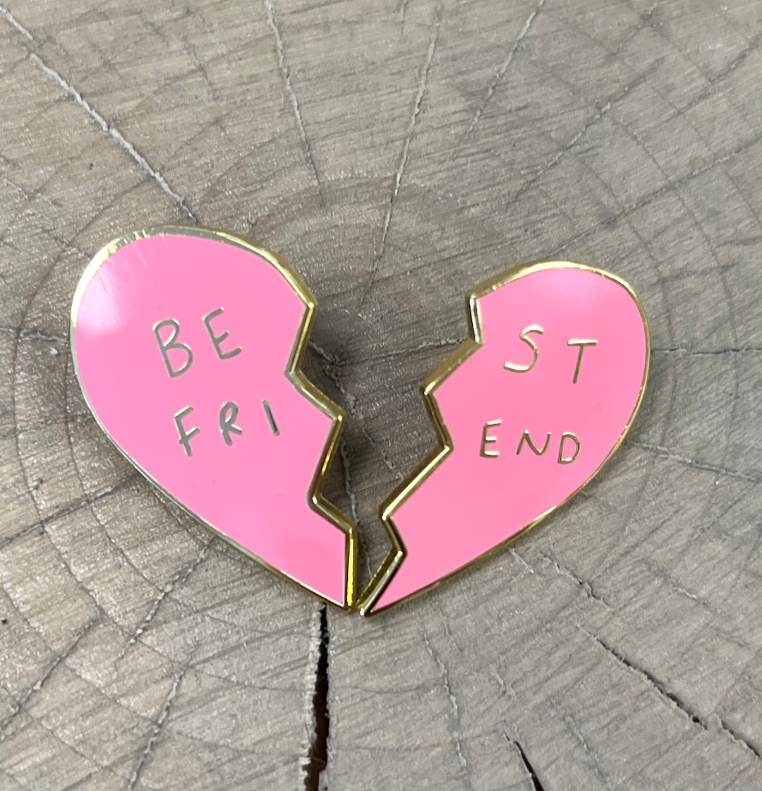 Best Friend Enamel Pins // Bff Enamel Pin - Etsy