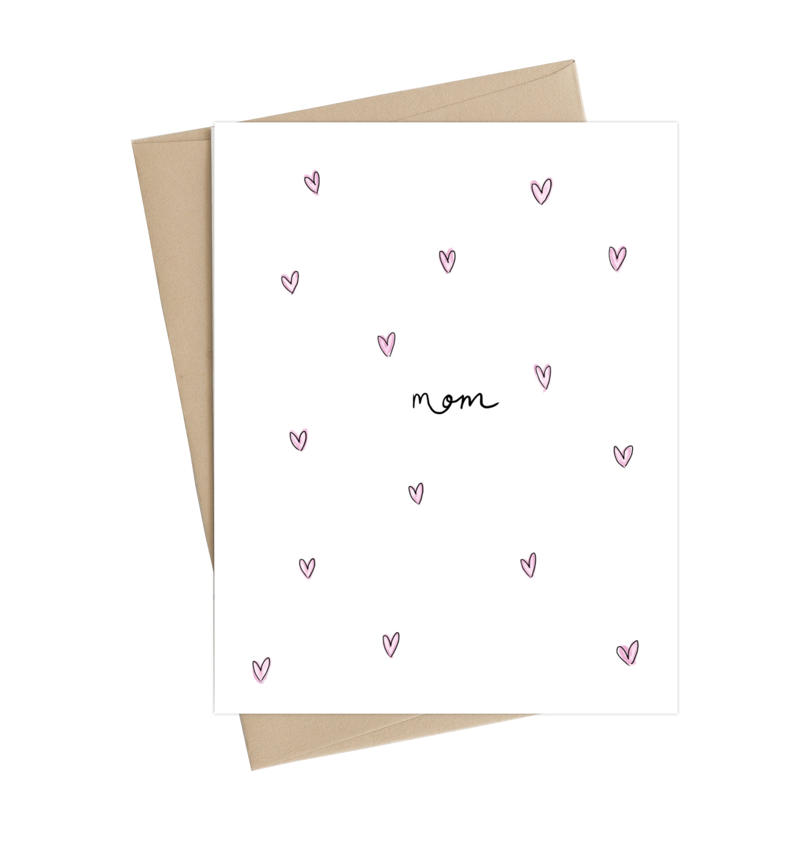 Mothers Day Card // Mom Hearts// Mothers Day Card // Cute - Etsy