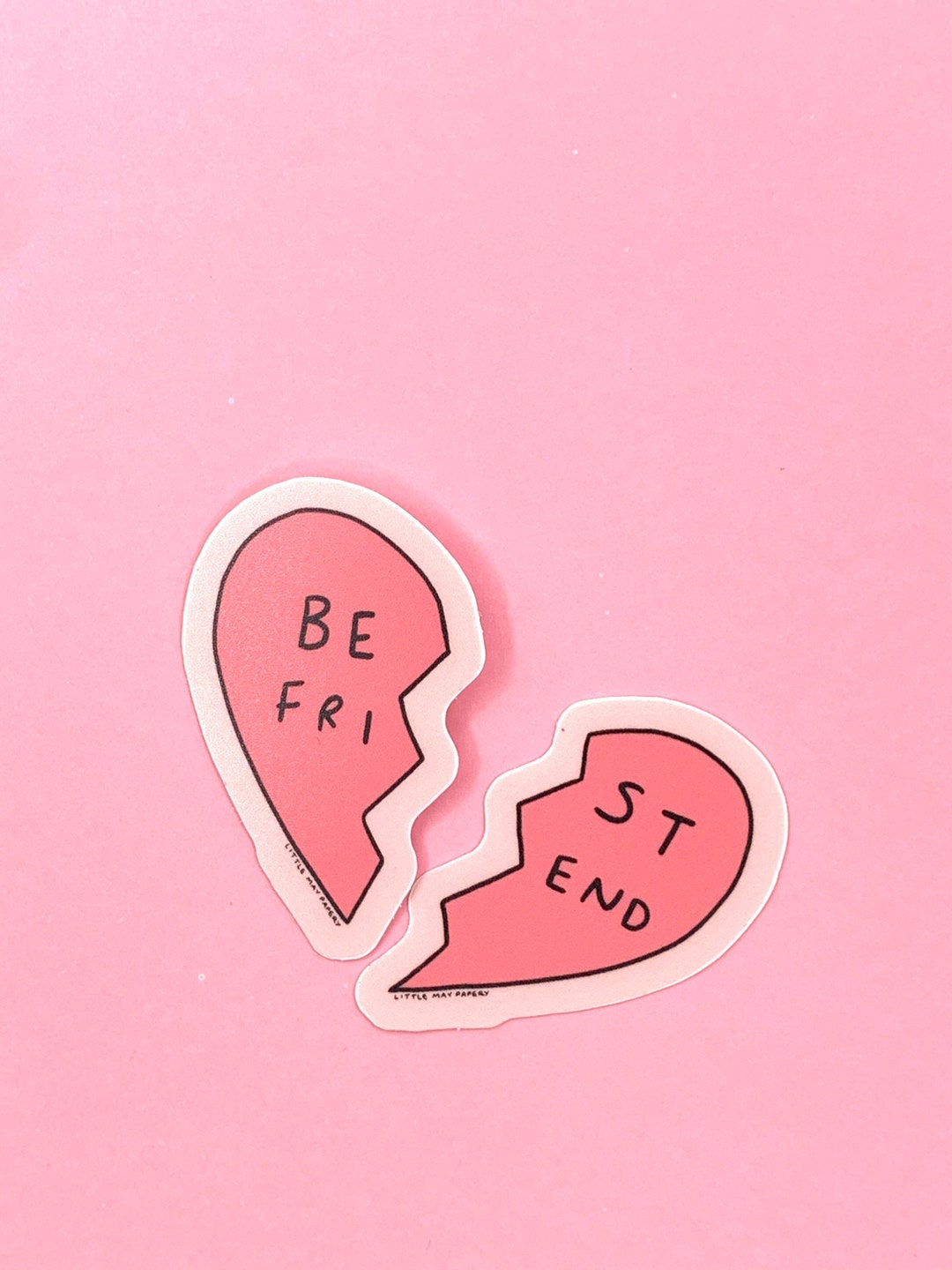 Best Friend Vinyl Die Cut Sticker // BFF Sticker // Bestie Vinyl ...