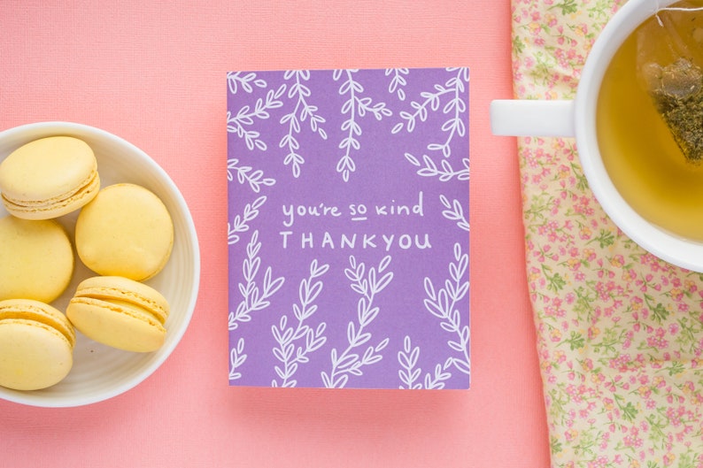 Thank You Card // You're so Kind // Thankyou Card - Etsy
