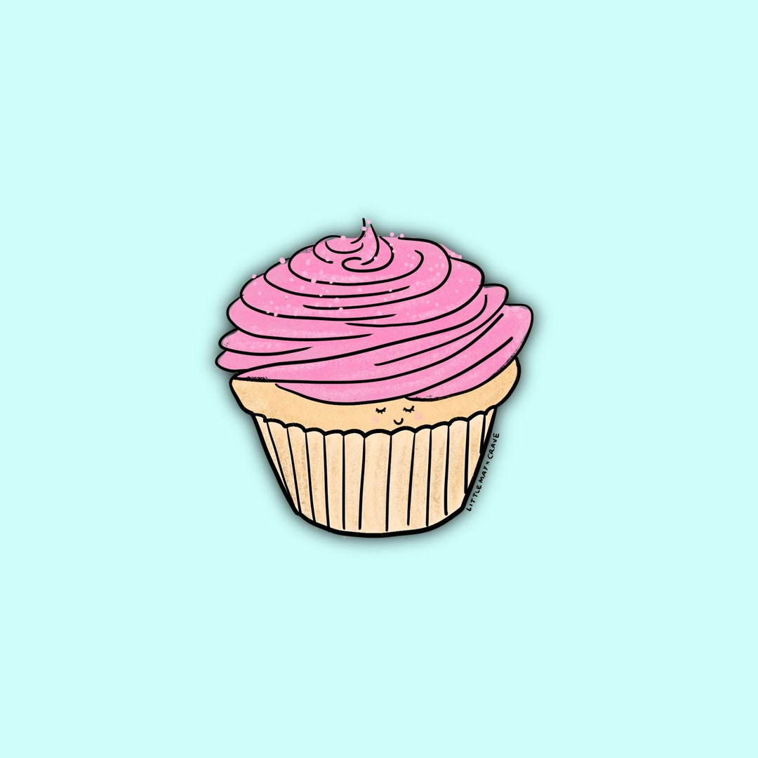 Princess Cupcake Vinyl Sticker - Etsy