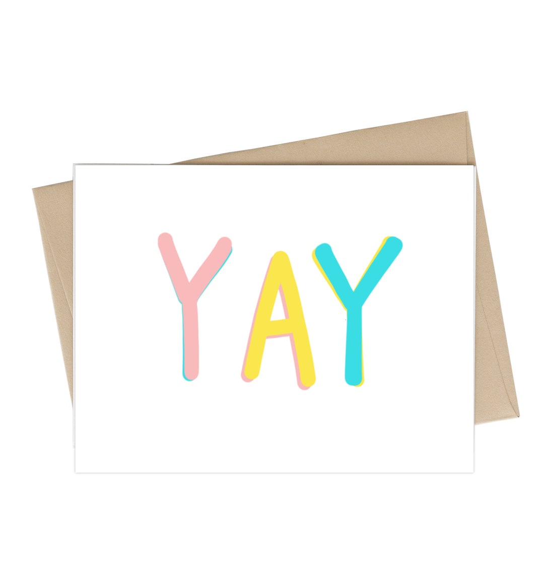 Wedding Card // YAY // New Baby Card // Congratulations Card - Etsy