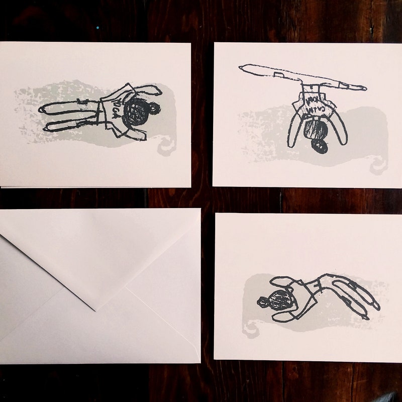 Yoga Note Cards - Etsy