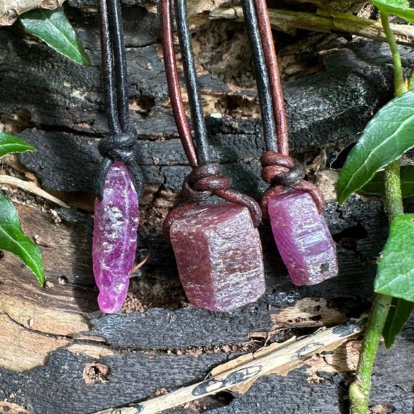 Real Ruby Necklace - Etsy