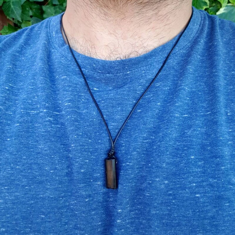 Black Tourmaline Necklace - Etsy