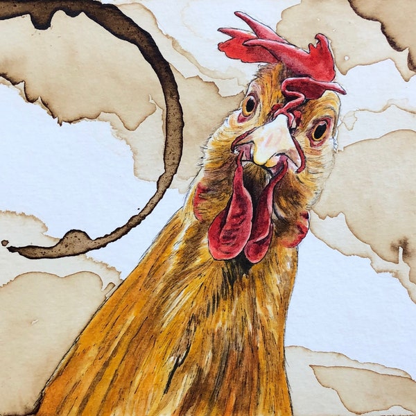 Chicken Art - Etsy
