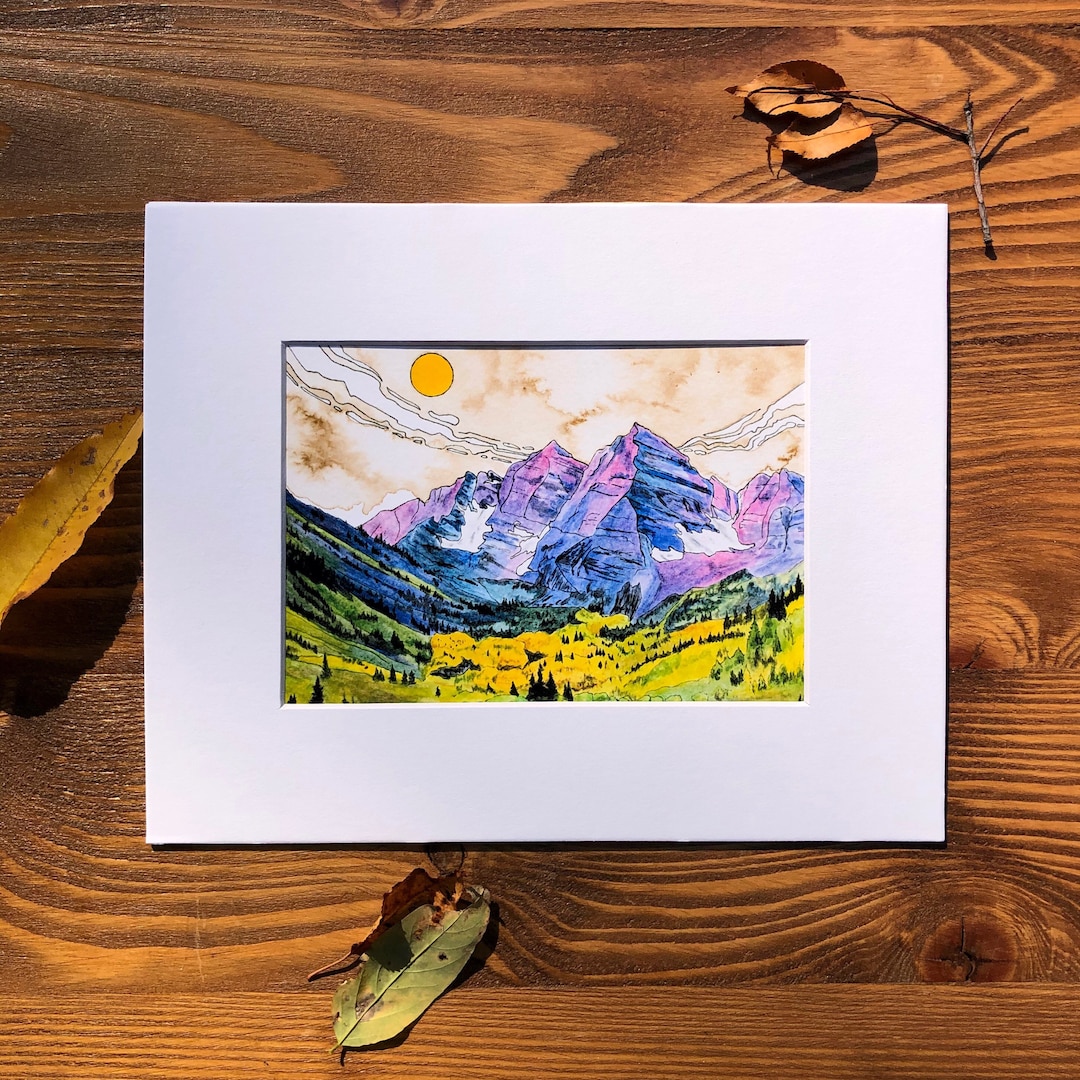Maroon Bells Colorado, Maroon Bells Painting, Maroon Bells Print ...