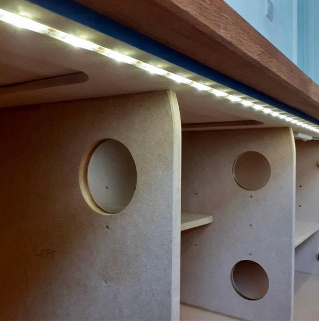 LED Light Strip for Record Cabinets From Used2bee Battery Sensor - Etsy