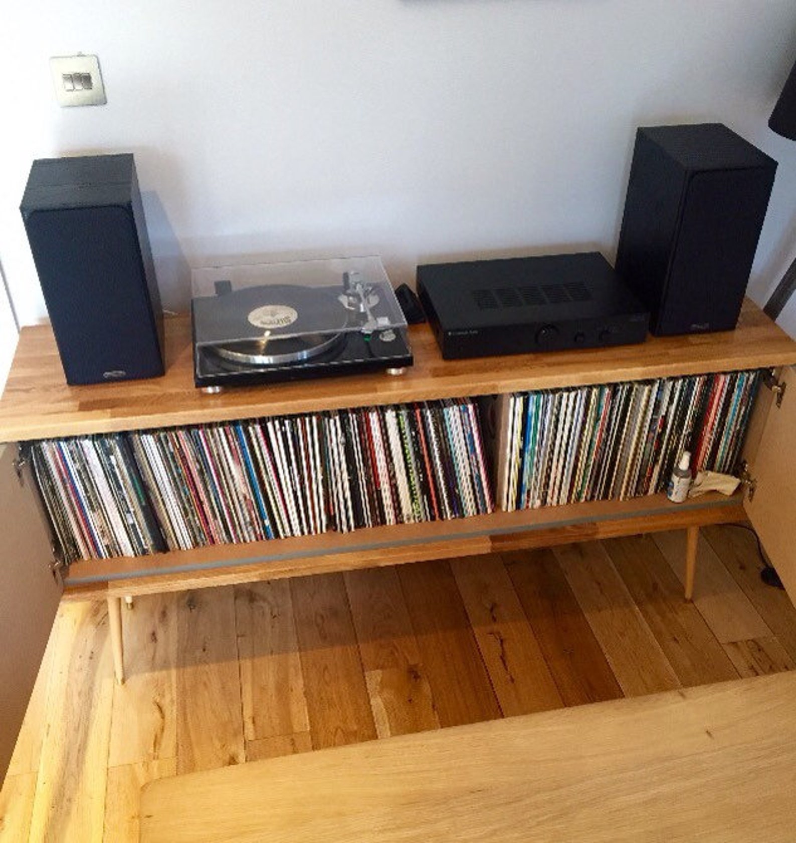 Alto Platinum Grey Record Cabinet 70s Retro Sideboard - Etsy