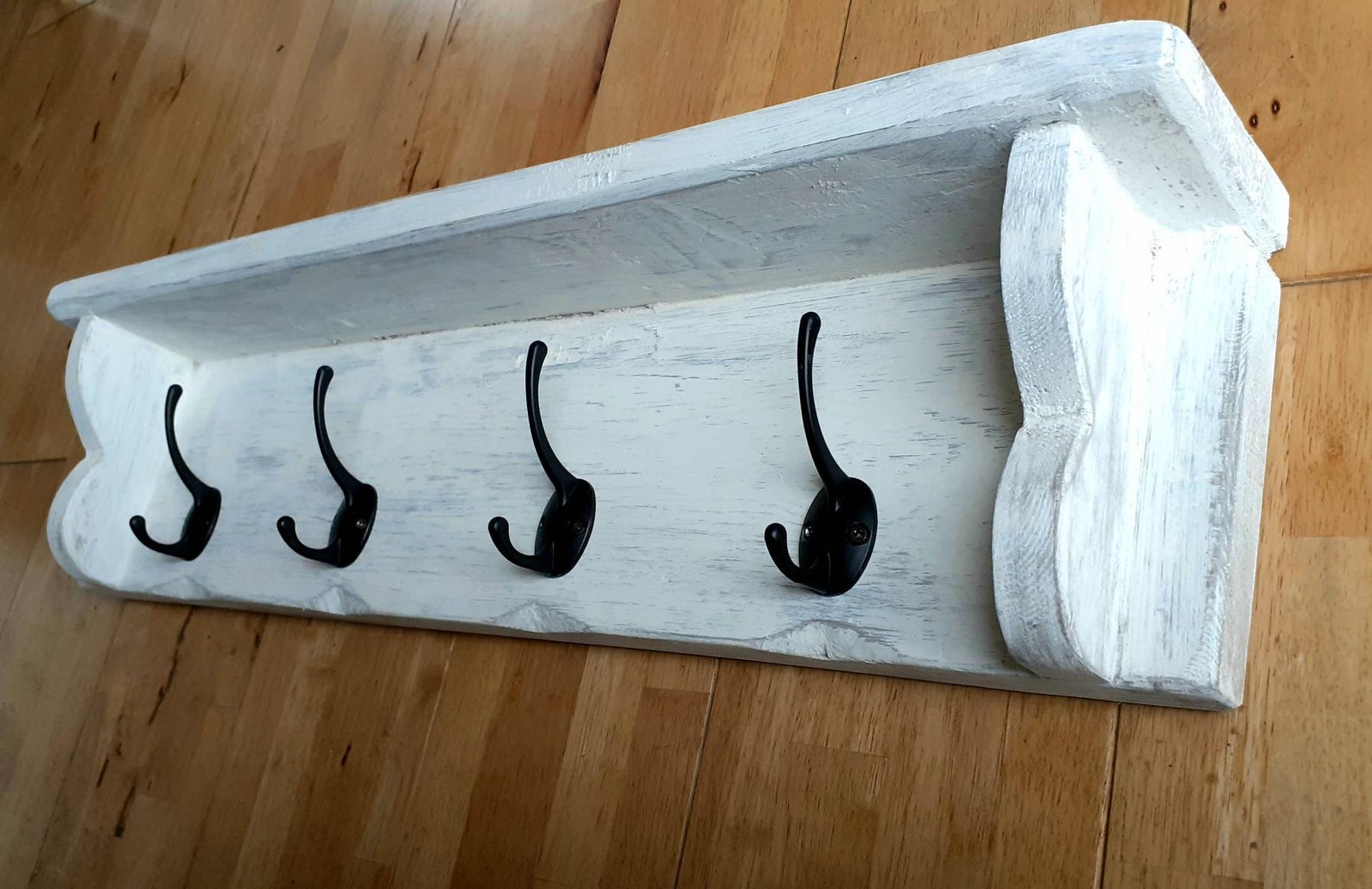 Rustic Tudor Coat Rack and Shelf Reclaimed Wood With Coat - Etsy