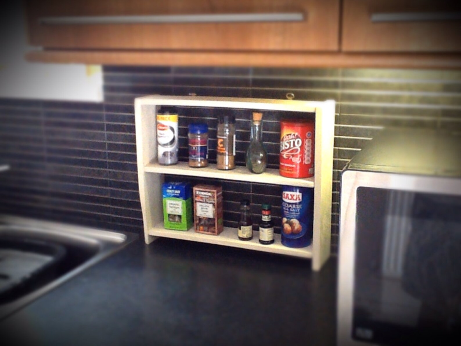 Rustic Spice Rack Recycled Wood - Etsy