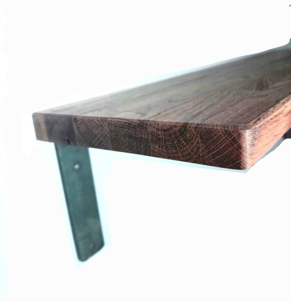 10cm Solid Oak Wooden Radiator Shelf With Industrial Iron - Etsy