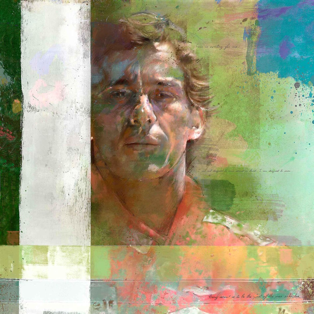 Ayrton Senna Limited Edition Print - Signed Giclée Print by Joff Carter ...