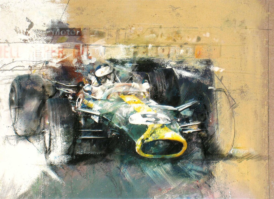 Jim Clark Limited Edition of 50 - Signed Giclée Print by Joff Carter ...