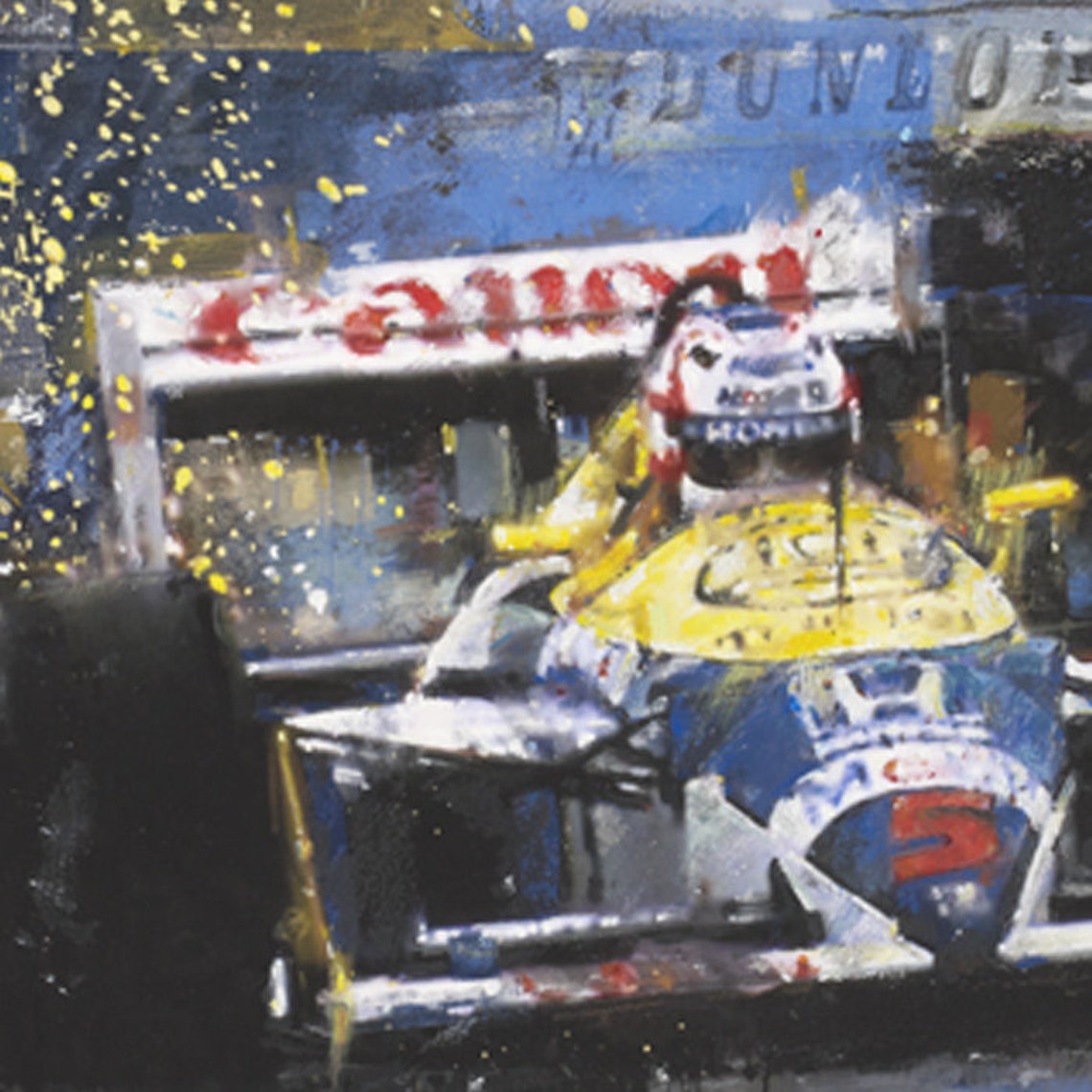 Pushing the Limit: Nigel Mansell - Limited Edition Print - Etsy