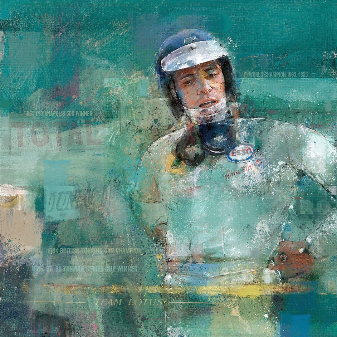 Jim Clark Limited Edition of 100 - Signed Giclée Print by Joff Carter ...