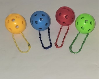 New Mini Bag Tags/pulls, Mini Fun Pickleballs, Four Colors, Pickleball ...