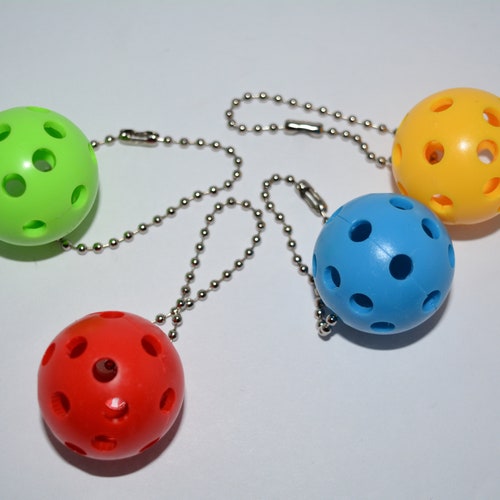 New Mini Bag Tags/pulls Mini Fun Pickleballs Four Colors - Etsy
