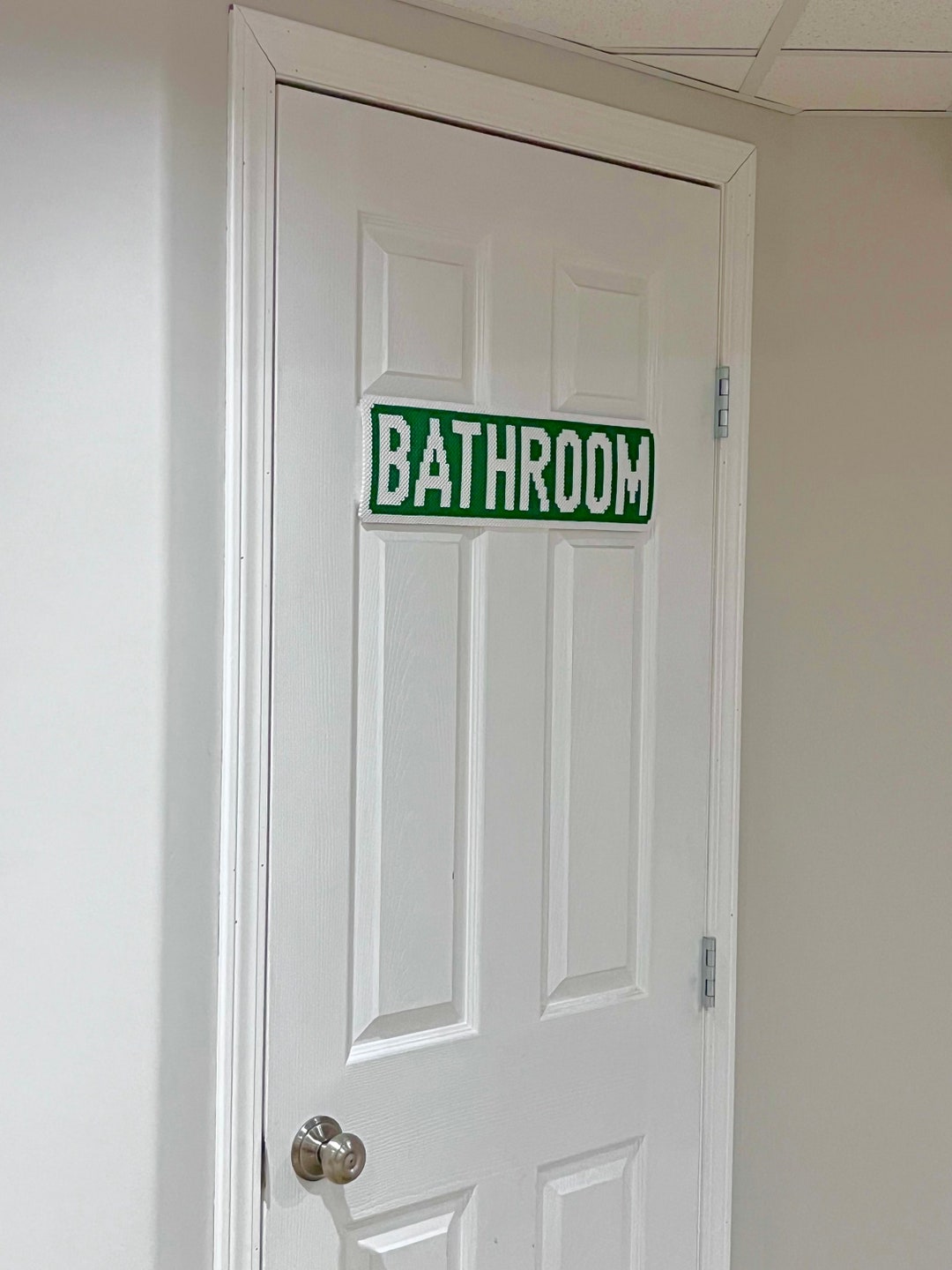 Perler Bead Bathroom Sign Pattern - Etsy