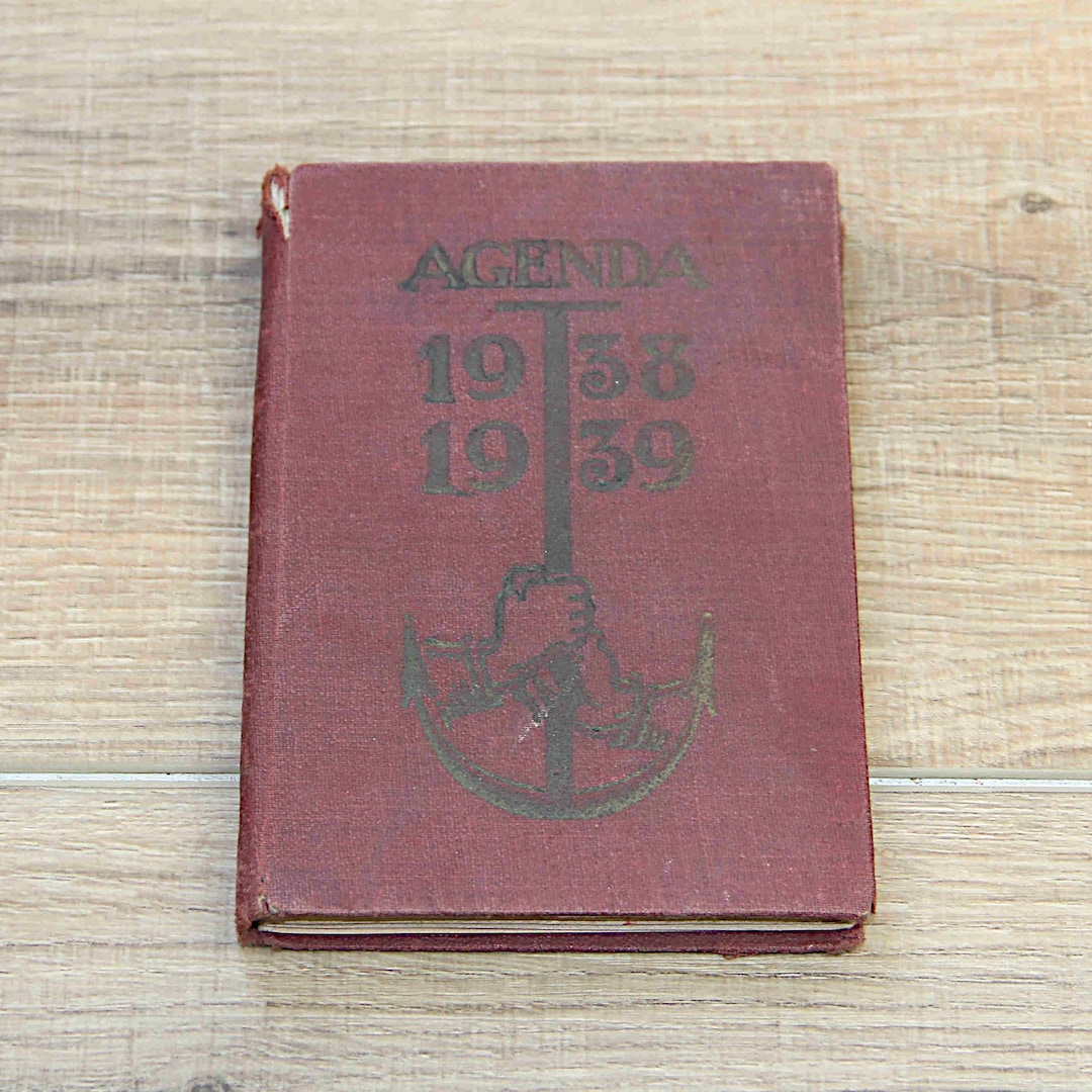 1930s French Catholic School Diary, Year 1938 - 1939, France, Time Worn ...