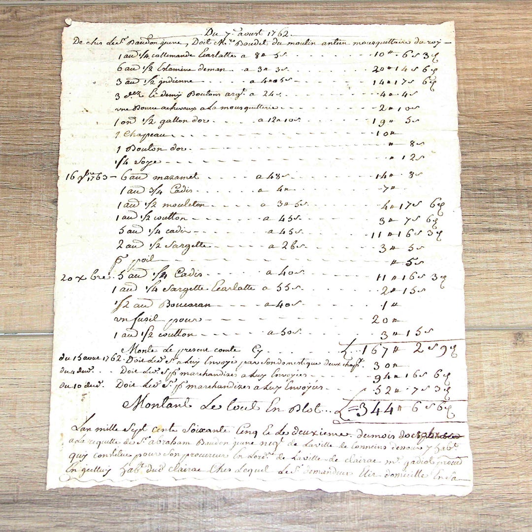 Antique French Notarial Deed, Louis XV Inventory, 1748 Parchment - Etsy ...
