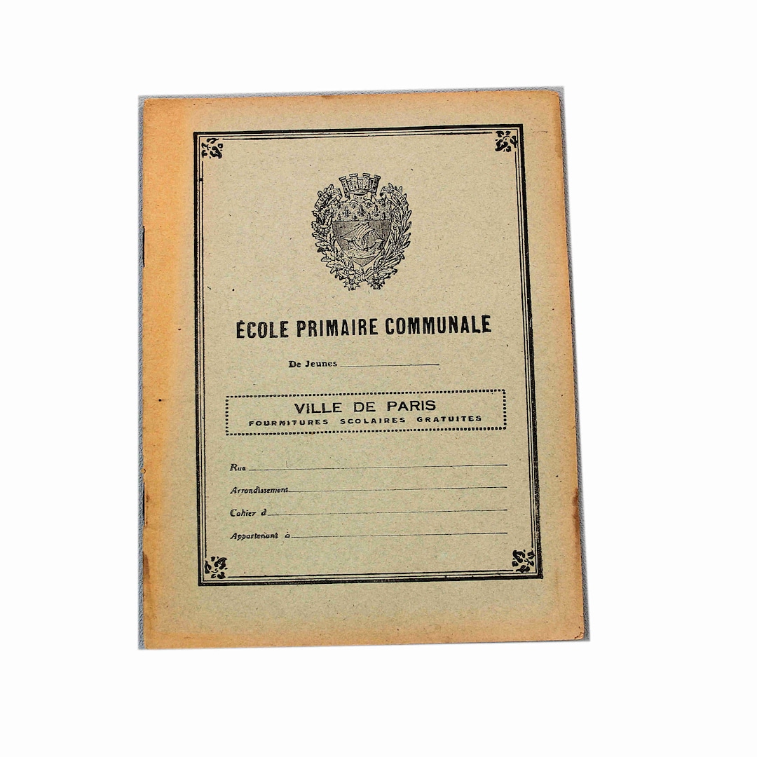 1950s Blank French Primary School Textbook Notebook France - Etsy