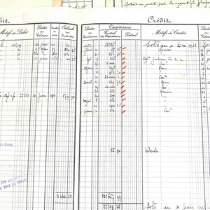 1910s Antique French Handwritten Bank Statement and Letters, Bundles of ...