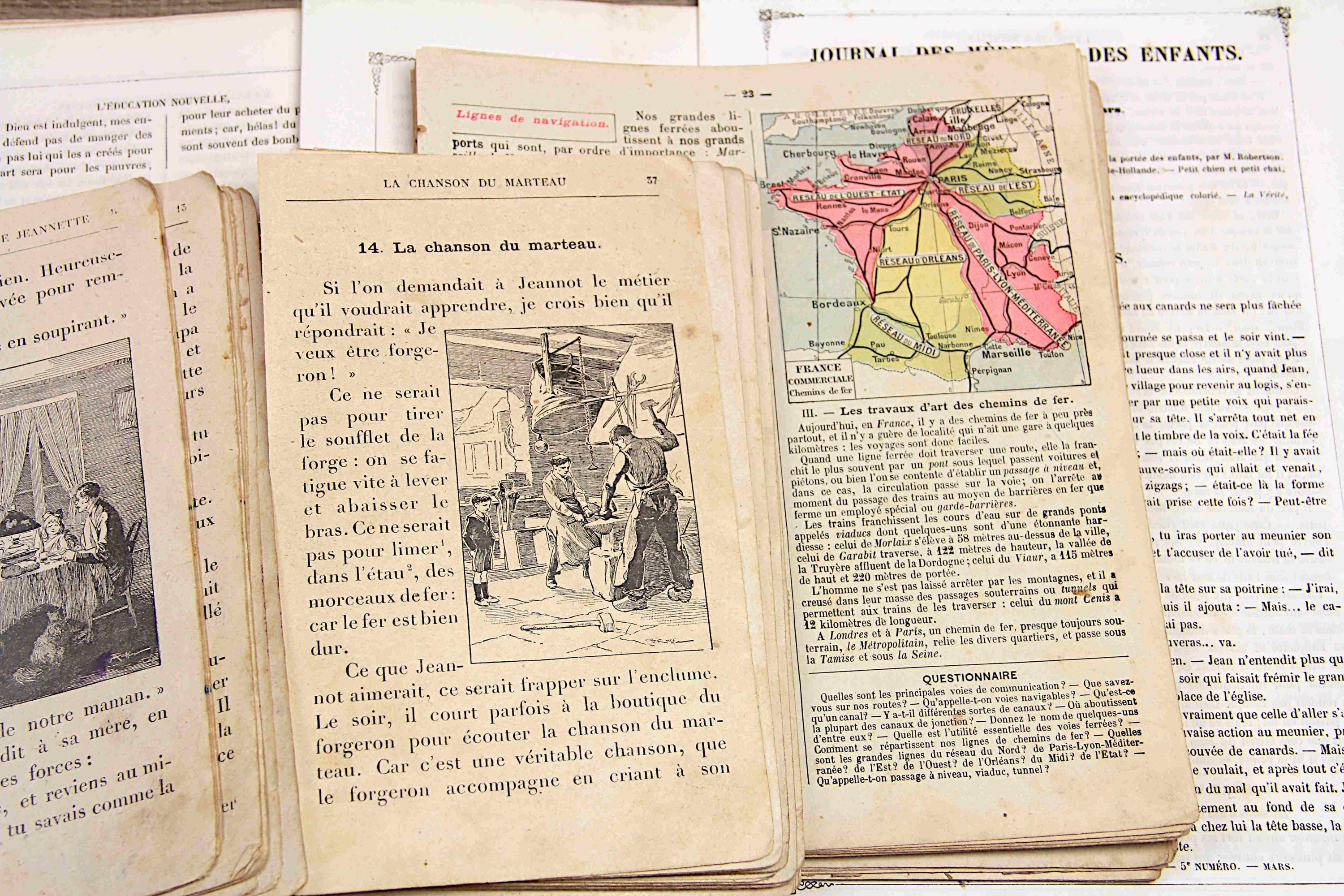 Antique French Book Pages - 1800s-1920s Ephemera for Scrapbooking - Etsy