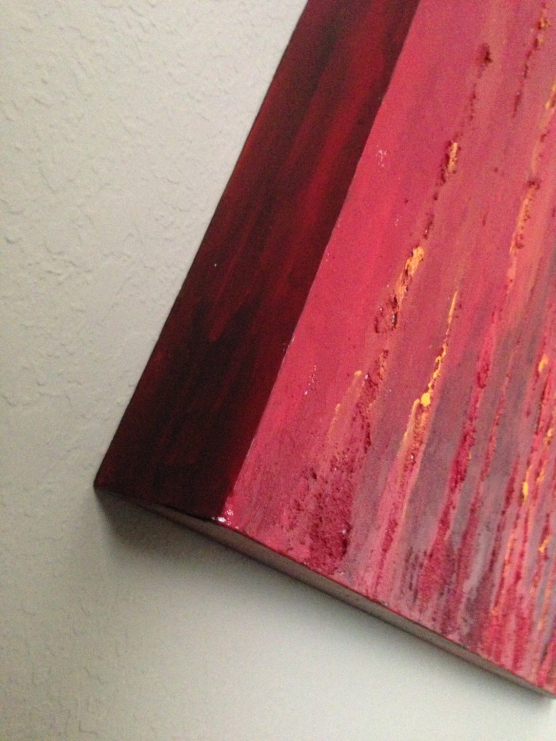 Red Painting Red Abstract Art Contemporary Art Red Art - Etsy