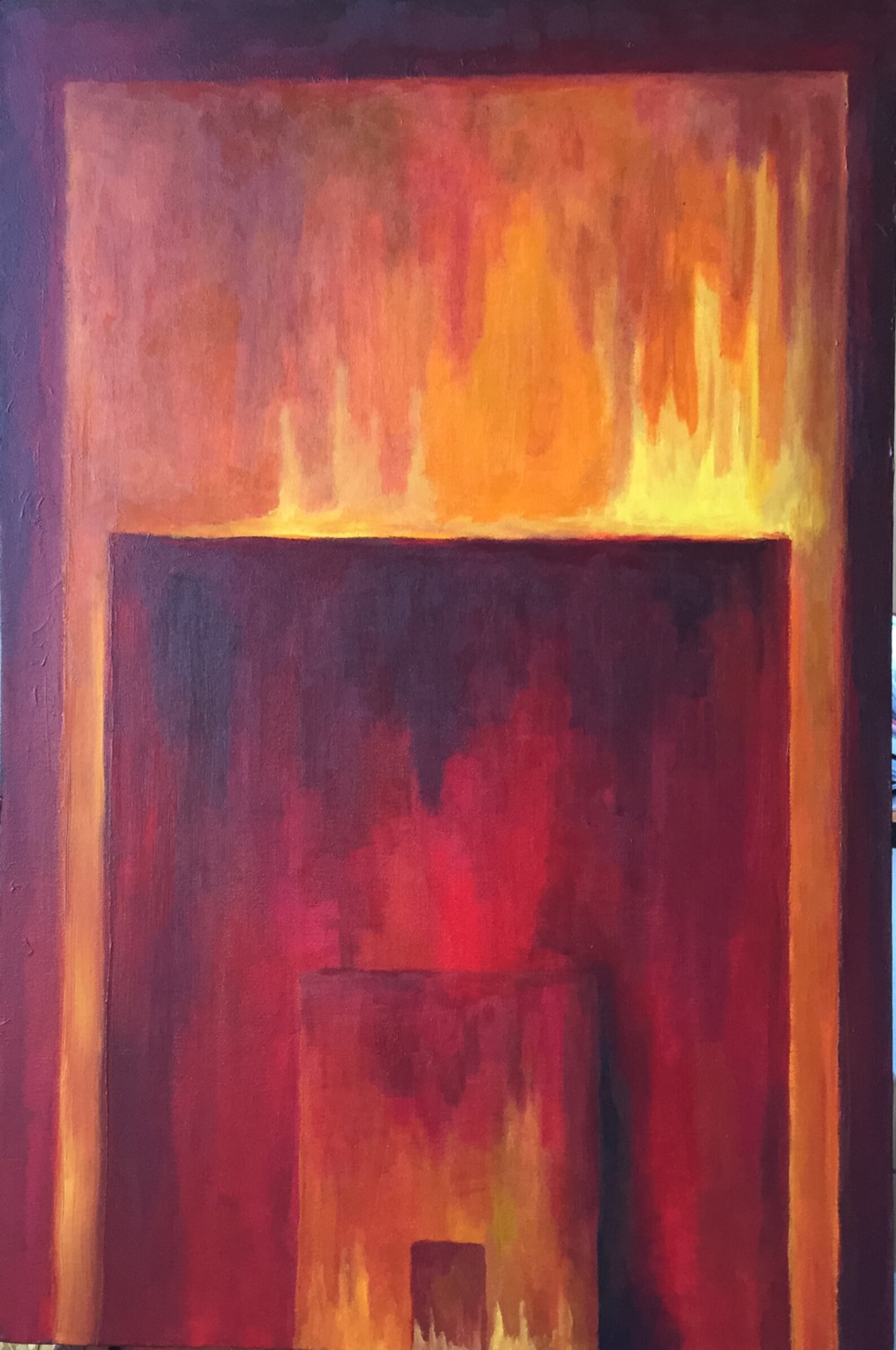 Red Painting, Red Abstract, Art, Contemporary Art, Red Art, Modern ...