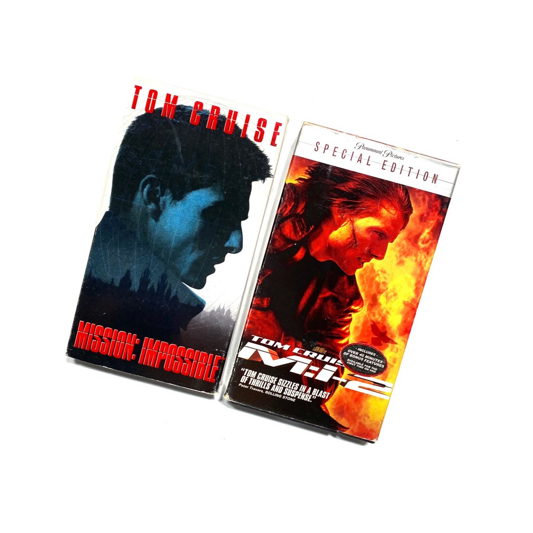 Mission: Impossible and MI2 - VHS Lot of 2 - Explosive Spy Action ...
