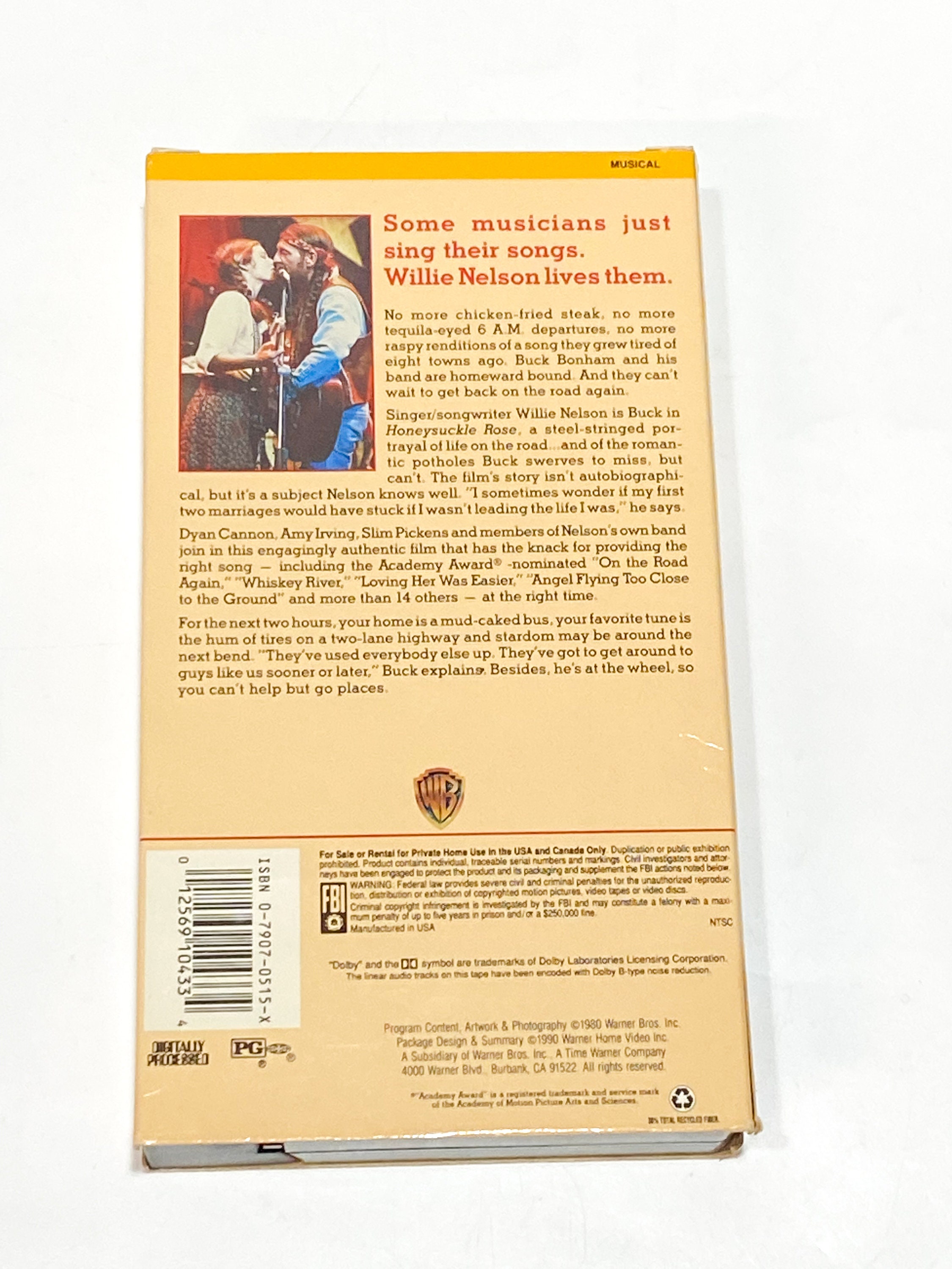 Honeysuckle Rose VHS Willie Nelson Movie VCR Tape Cult - Etsy