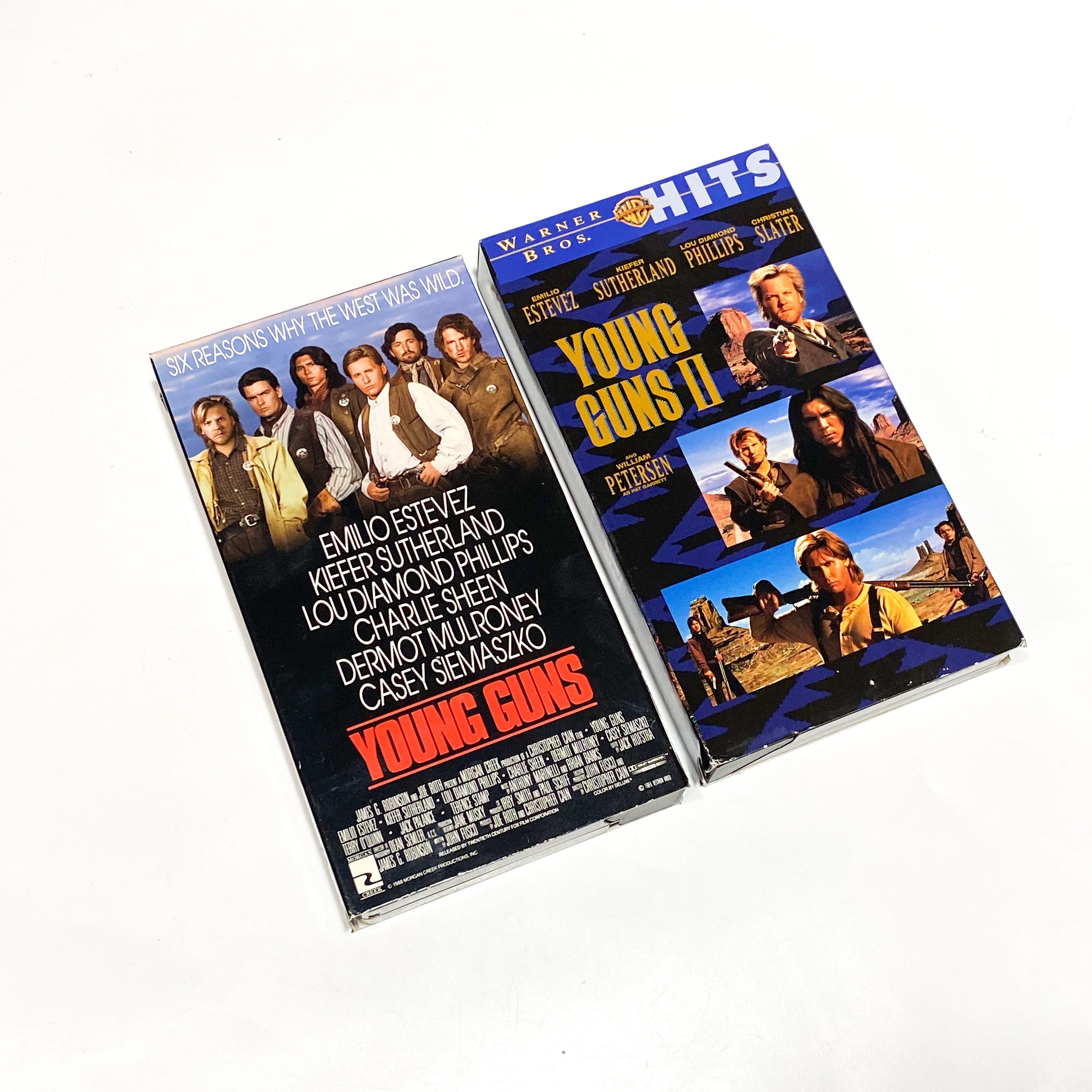 Young Guns & Young Guns II VHS Movie Lot of 2 VCR Tape Cult Classic ...