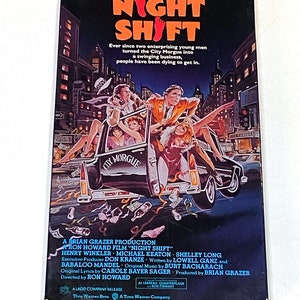 Night Shift - Vintage VHS Tape - Rare Collectible, Nostalgic Retro Film ...