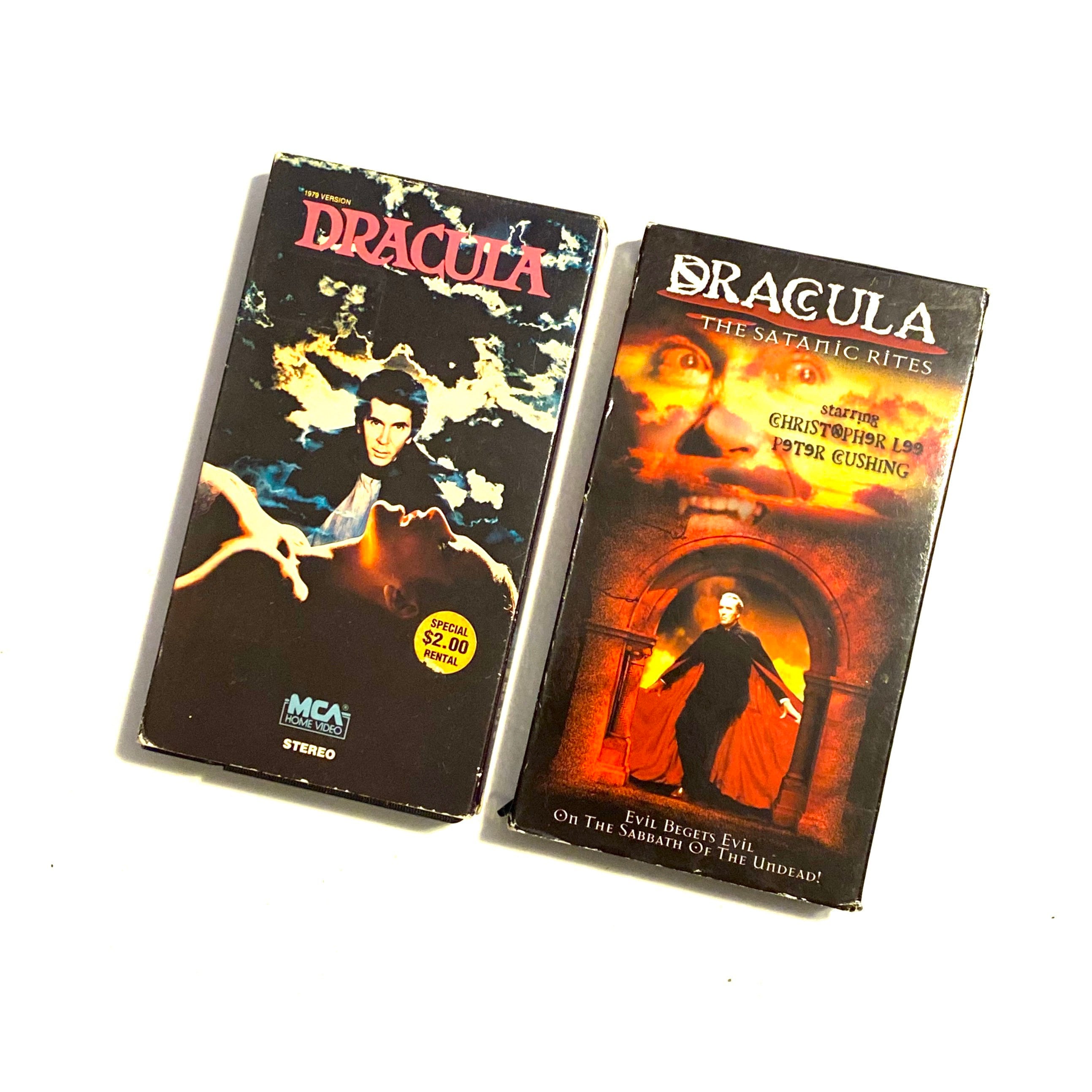 Dracula & Dracula Satanic Rites VHS Movie Pre-owned Video - Etsy