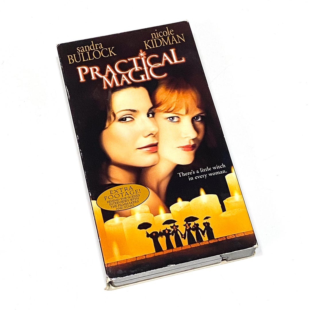 Practical Magic - Sandra Bullock - Nicole Kidman - VHS Movie - VCR Tape ...