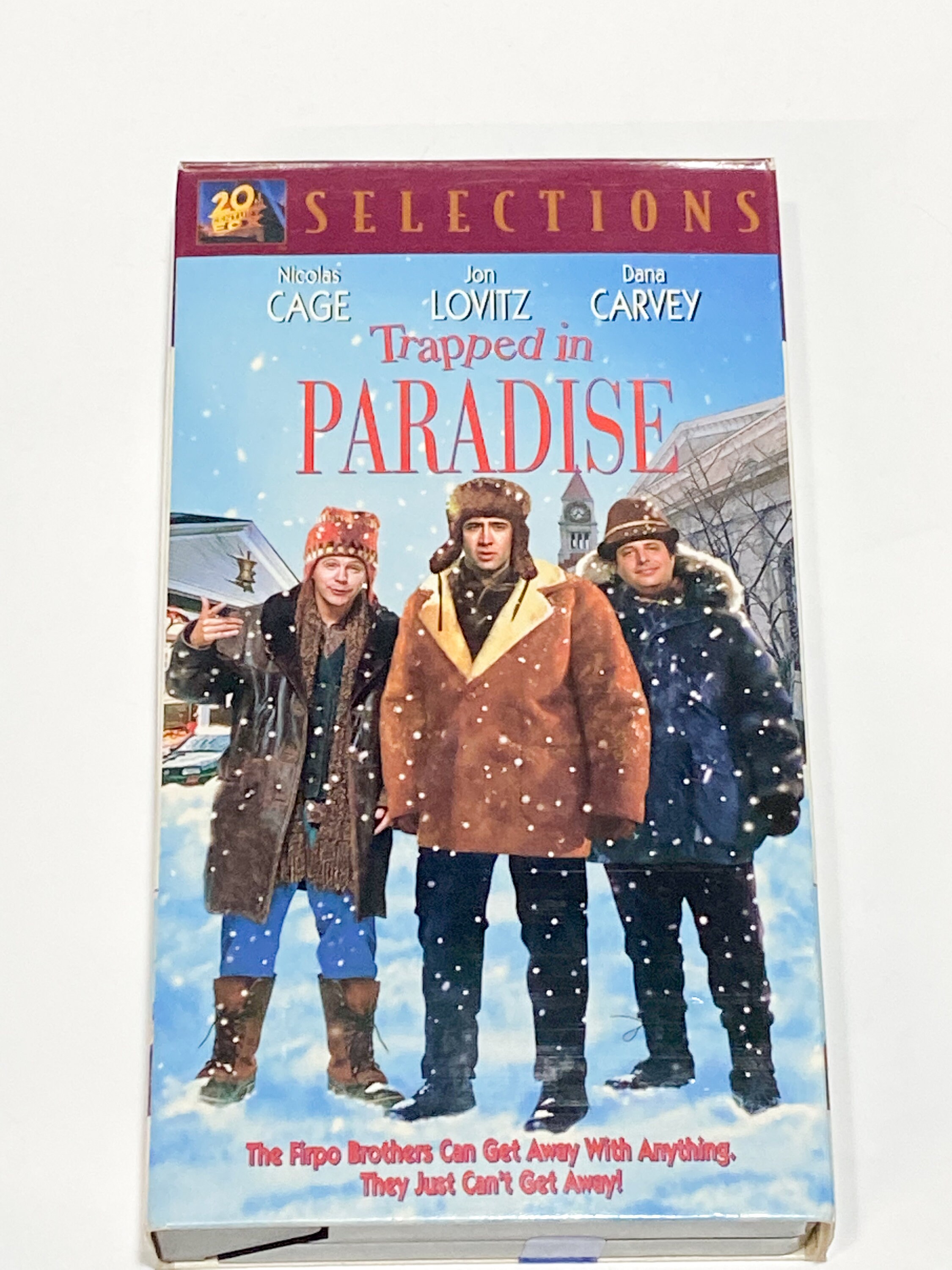 Trapped in Paradise Nicolas Cage VHS Movie VCR Tape Video Cassette Tape ...