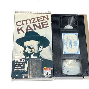 Citizen Kane - Orson Welles - VHS Movie - VCR Tape - Video Cassette ...