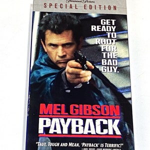 Hamlet & Payback VHS Lot of 2 Mel Gibson Rare Collectible, Nostalgic ...