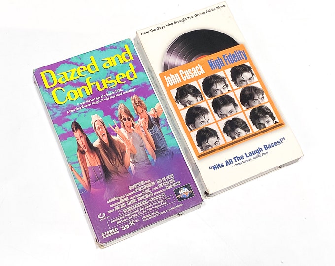 Dazed and Confused High Fidelity Classic Comedy VHS Lot of 2 Vintage ...
